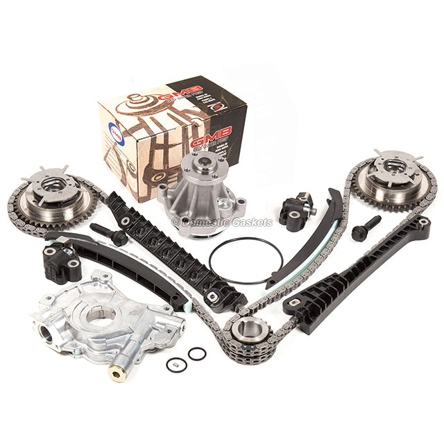 Timing Chain Kit Cam Phaser Oil Water Pump for 10-14 Ford 5.4 TRITON 3 ...
